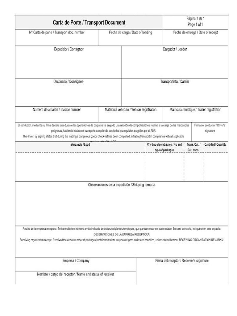 Carta Porte | PDF