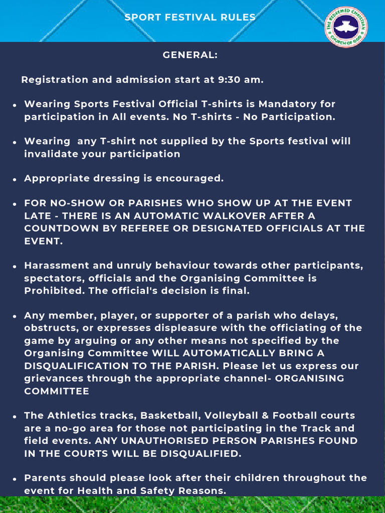 2024 Sports Festival Rules | PDF | Association Football | Volleyball