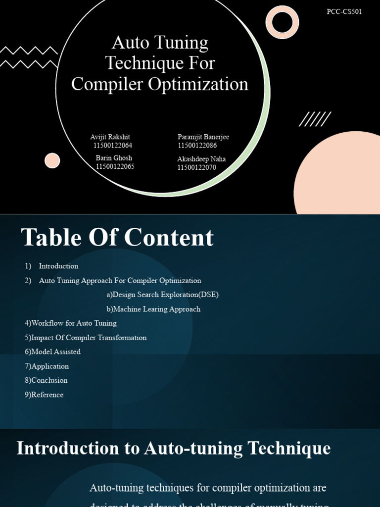 Auto Tuning Techniques For Compiler Optimization | PDF | Machine Learning | Compiler