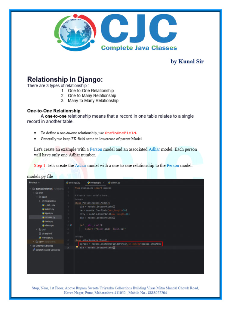Django Relationship | PDF | Computing | Software