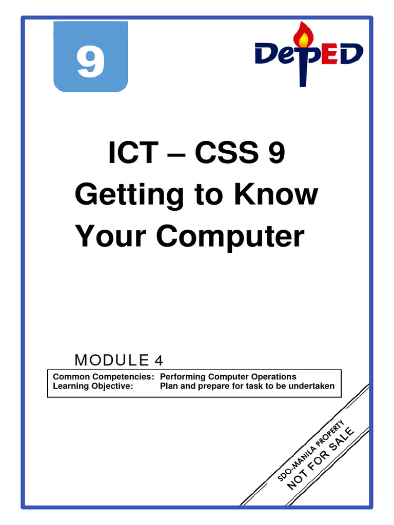 CSS9 Q2 W1 Mod4 | PDF | Input/Output | Computer Hardware