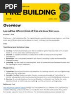 Fire Building & Camp Cookery Guide | PDF