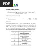 Prueba Sensorial: Escala Hedónica 9 Puntos | PDF | Cocina, comidas y vino