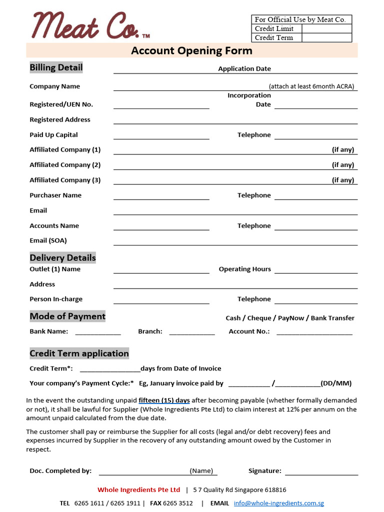 Credit Policy - Annex Template | PDF | Credit Card | Cheque