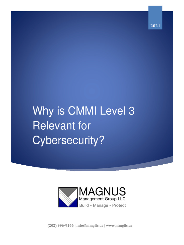 CMMI Level 3's Role in Cybersecurity | PDF | Computer Security | Security