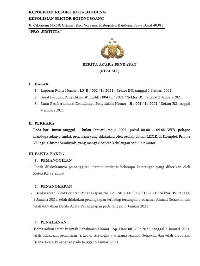 Resume Perkara | PDF