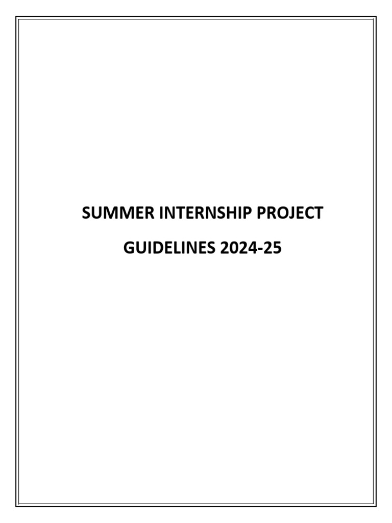 Sip Guidelines 2024-25 | PDF | Human Resources | Business