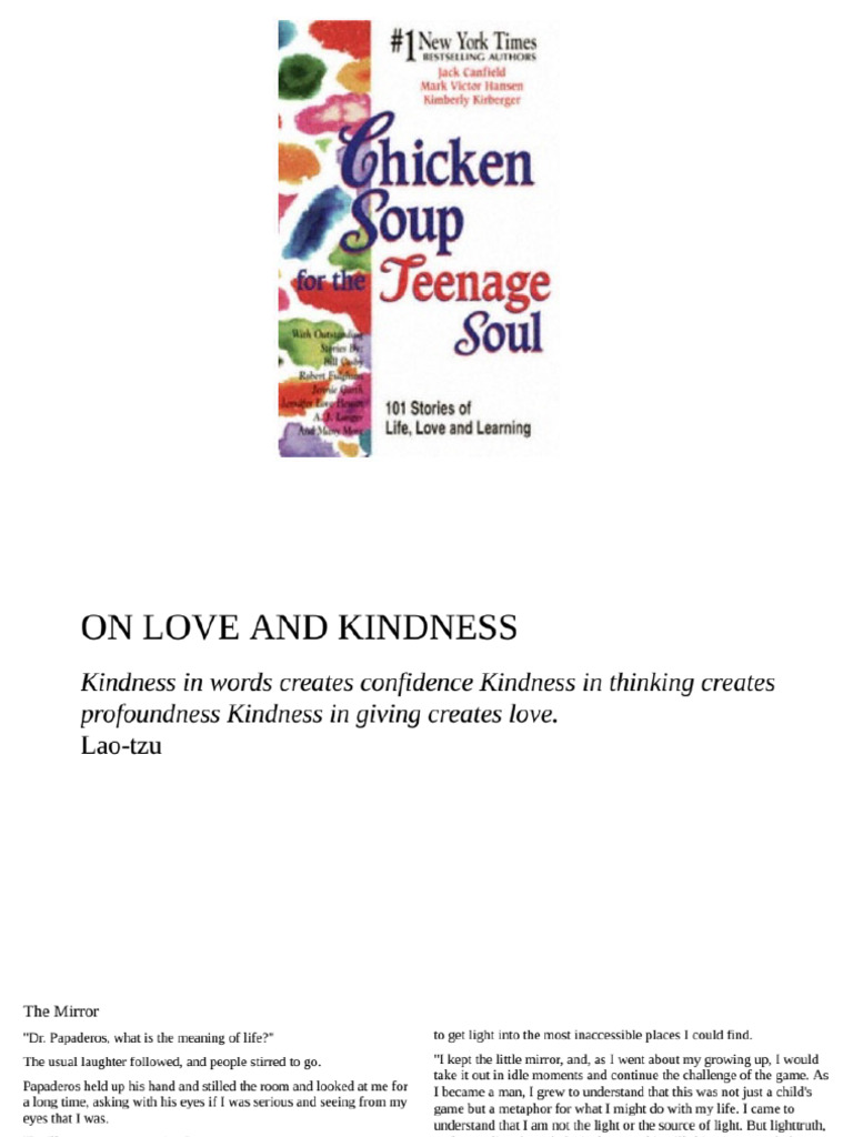 Chapter 2b - Chicken Soup For The Teenage Soul | PDF
