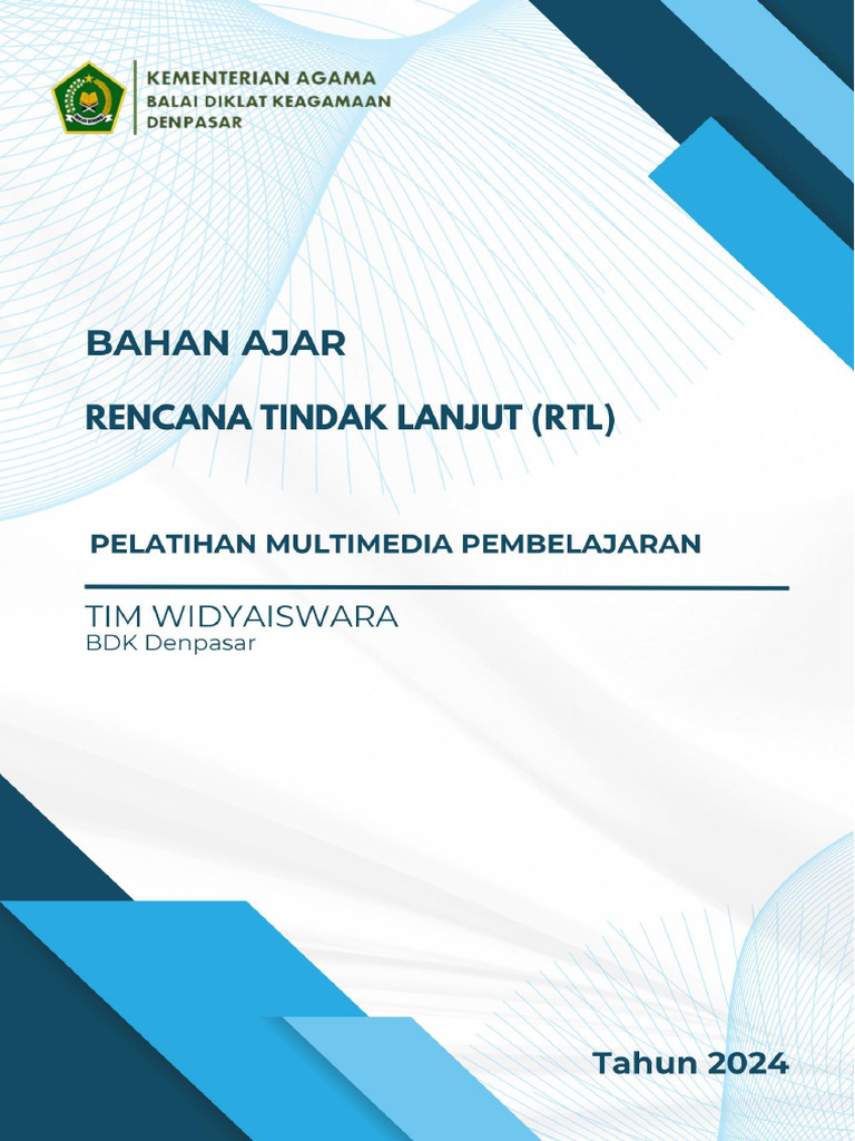 Bahan Ajar RTL Pelatihan Multimedia Pembelajaran | PDF