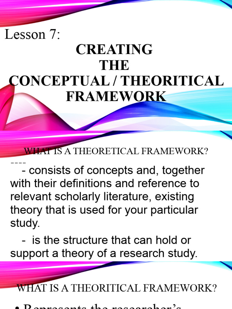 Lesson7 COnceptualFramework | PDF | Theory | Sleep