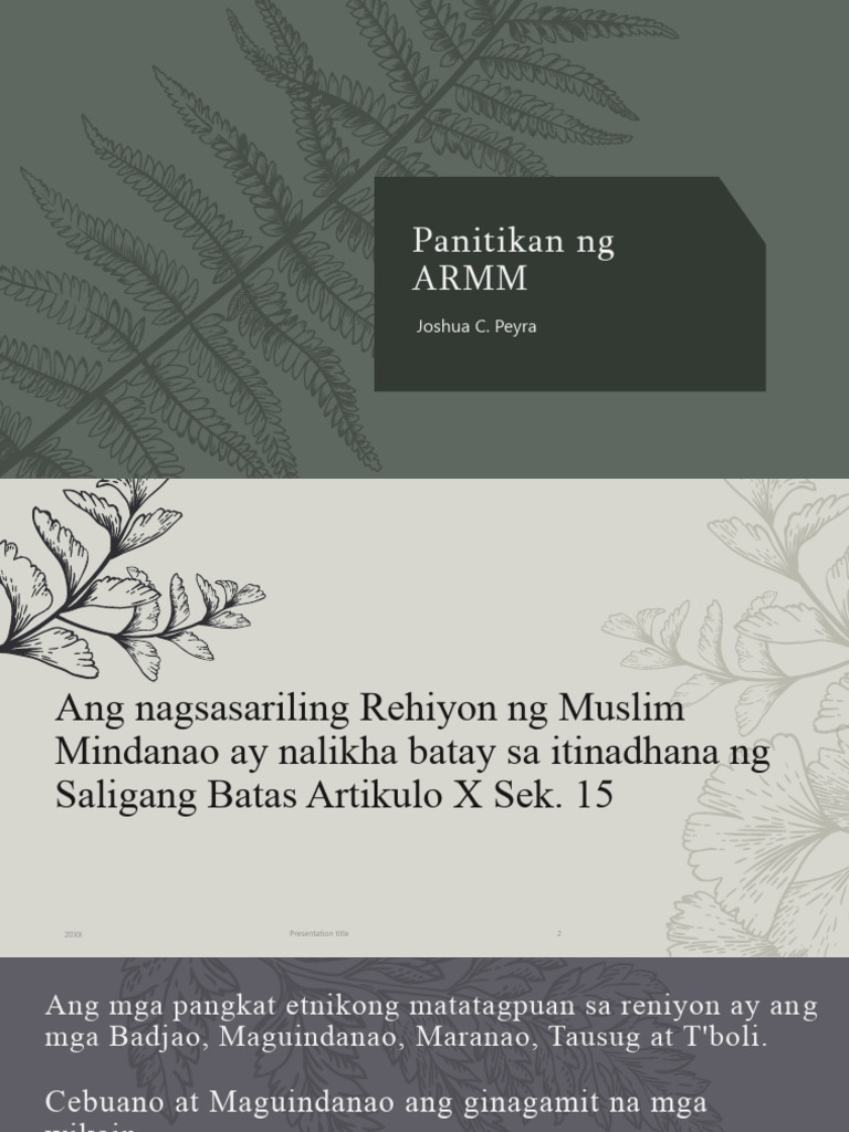 Panitikan ARMM | PDF