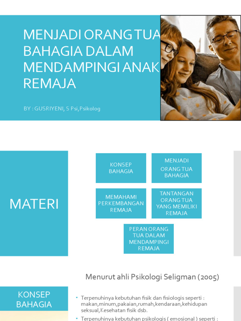 Panduan Bahagia Menjadi Orang Tua Remaja | PDF