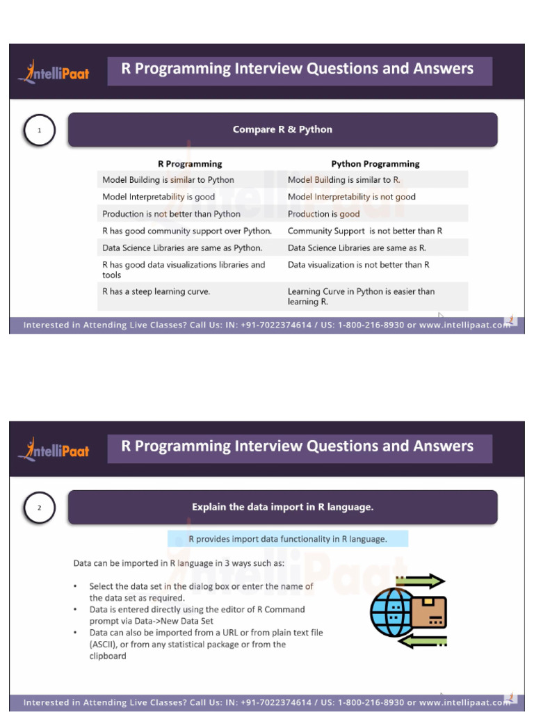 R Interview Questions | PDF