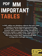 Important Tables in SAP MM | PDF | Invoice | Computing