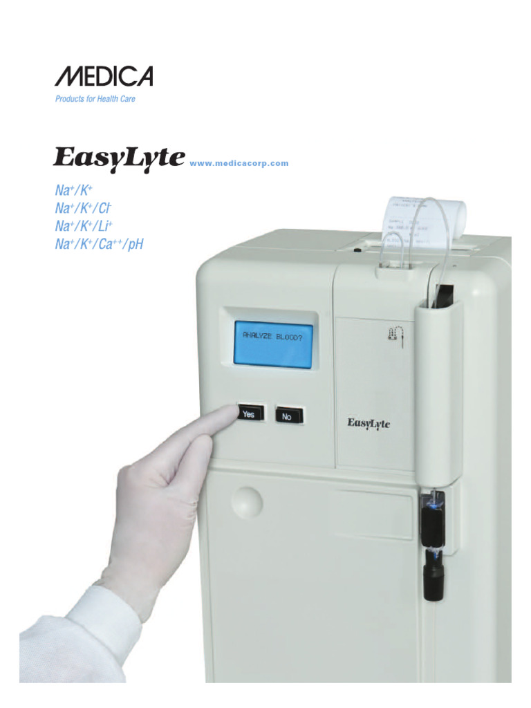 Brochure Easylyte Pdf Blood Plasma Ph