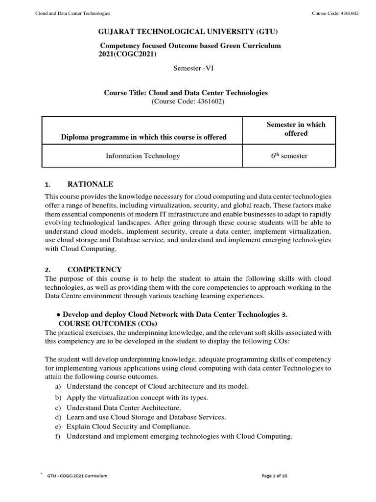 Gtu 6th Sem | PDF | Cloud Computing | Virtualization