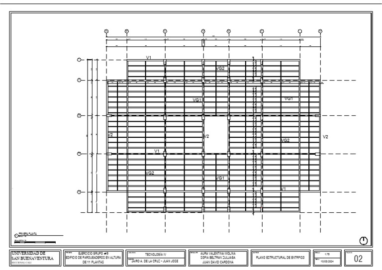 Plano Estructura de Entrepiso | PDF