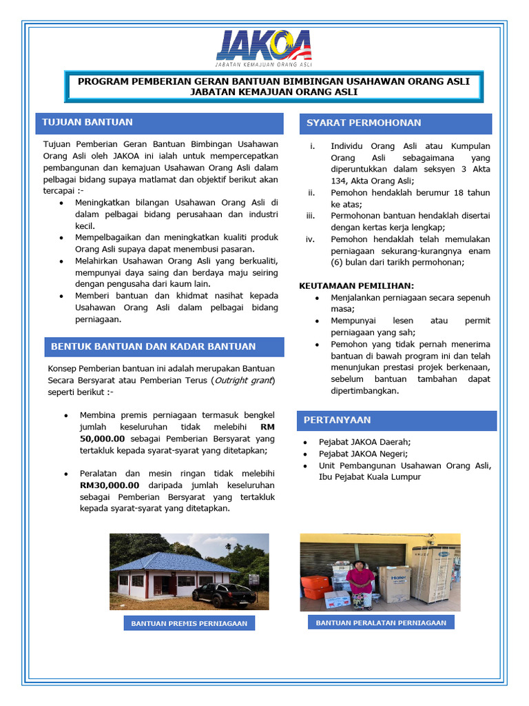 242 1 Hebahan Program Geran Bantuan Usahawan | PDF