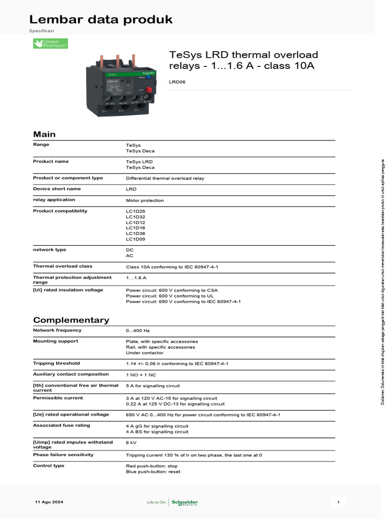 LRD06 Datasheets | PDF | Relay | Electronics