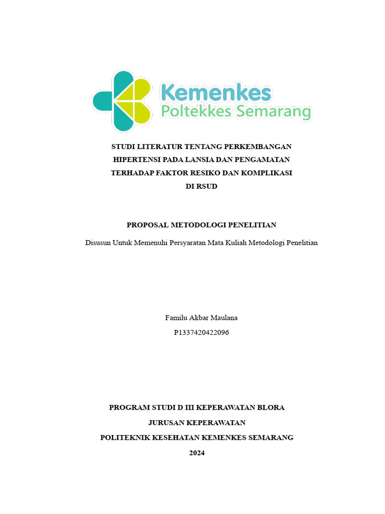 2C - 19 - Familu Akbar Maulana - Proposal Gerontik | PDF