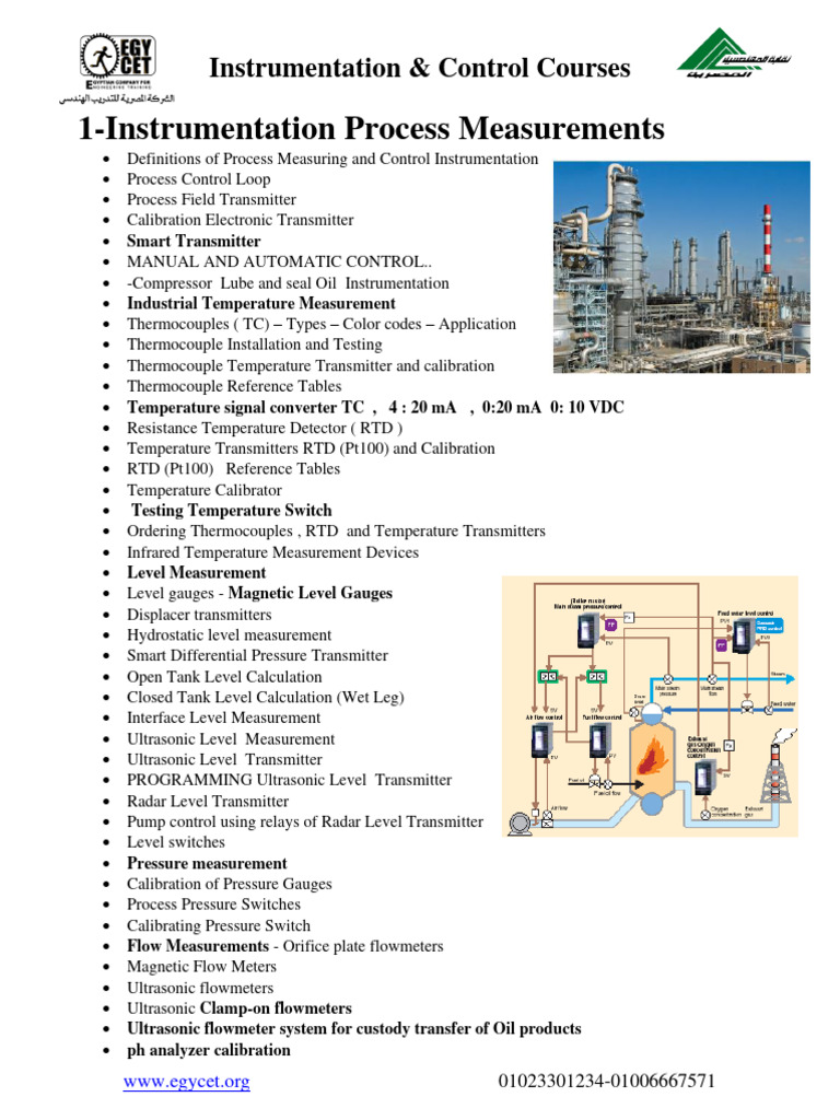 Instrumentation Control Courses | PDF | Valve | Flow Measurement