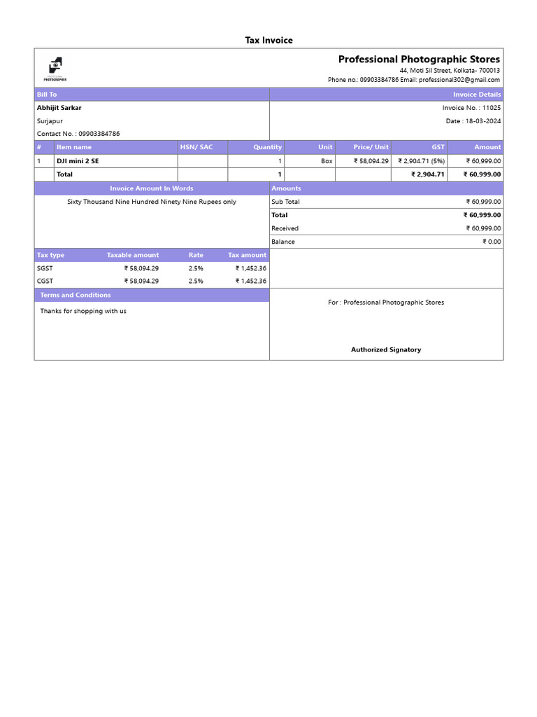 INVOICE | PDF | Taxes | Government Finances