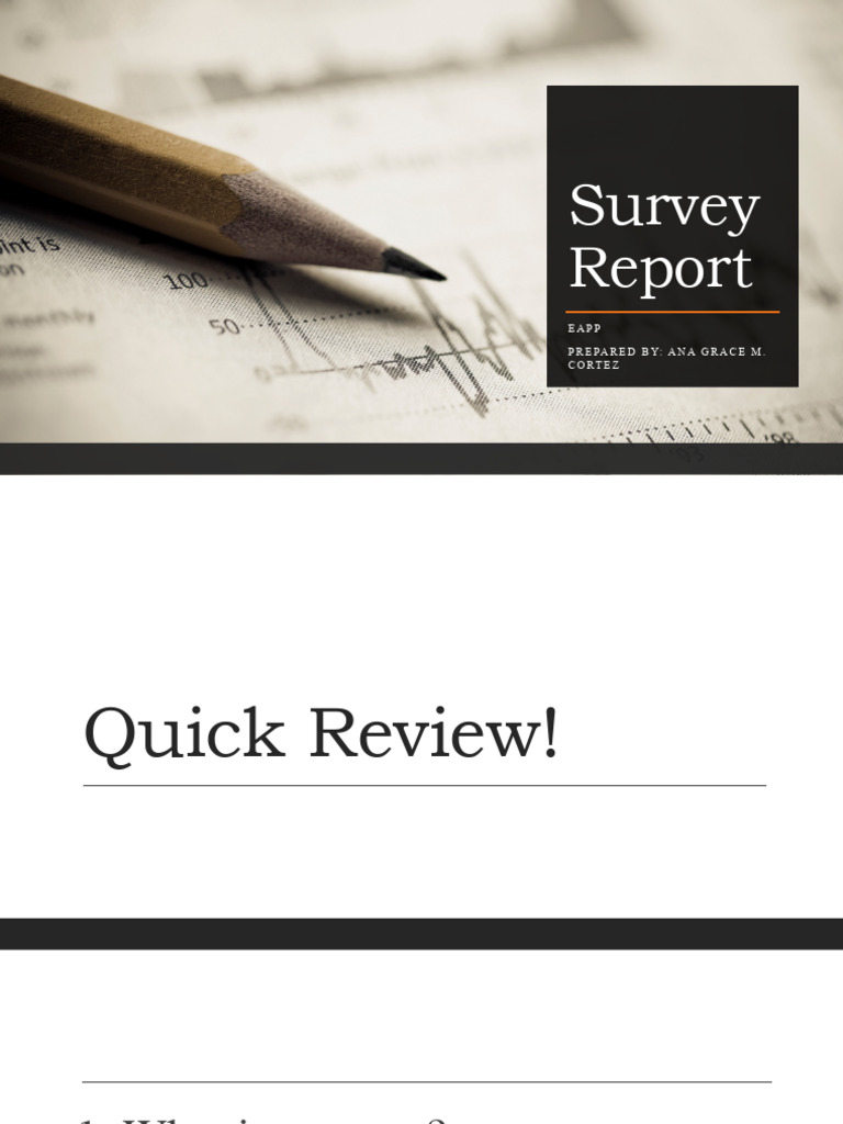 Survey Report | PDF | Survey Methodology | Questionnaire