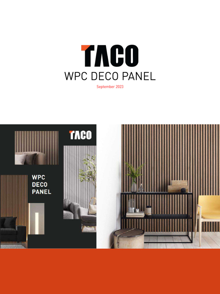 Taco WPC Deco Panel Lantaivinyltaco - Co - .Id | PDF