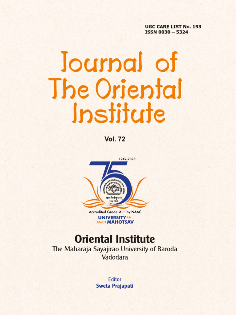 Journal of The Oriental Institute. 2023 | PDF