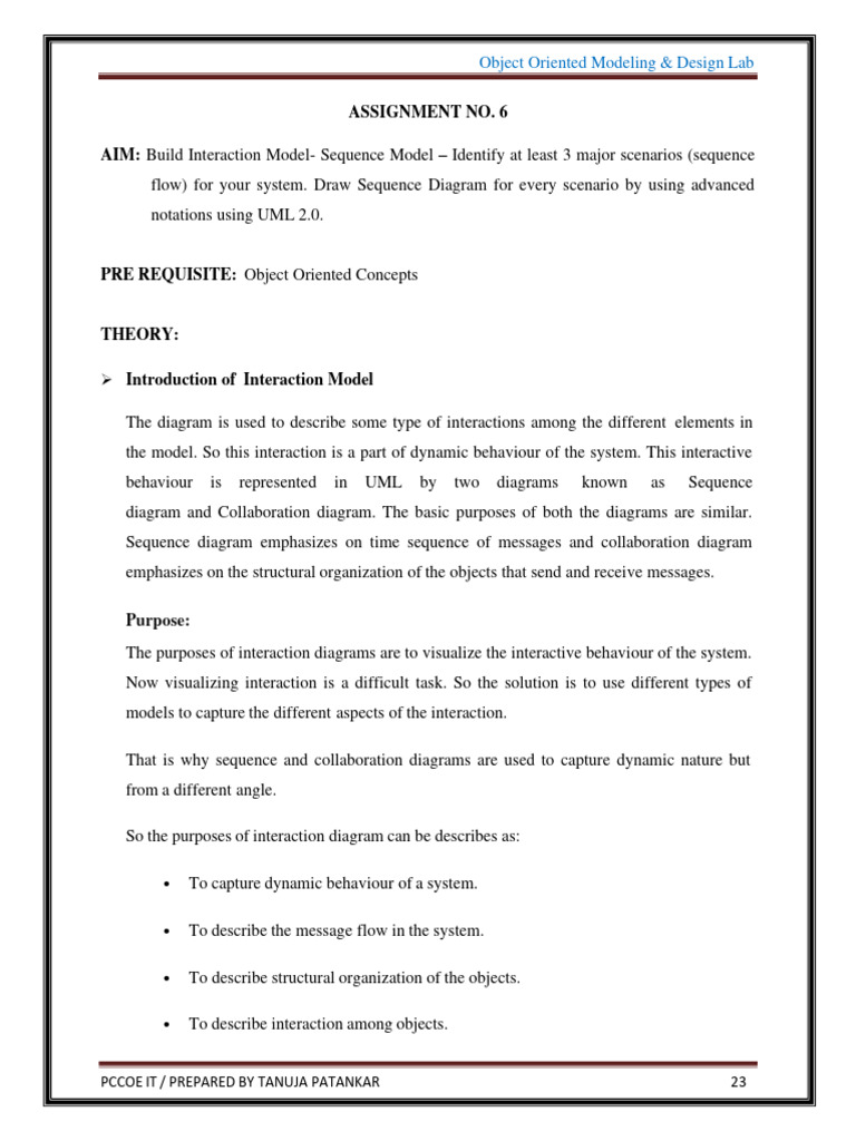 OOMD - Assignment - 6 Final | PDF | Unified Modeling Language | Use Case