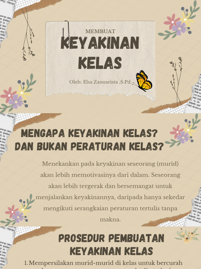 Membangun Keyakinan Kelas yang Positif | PDF