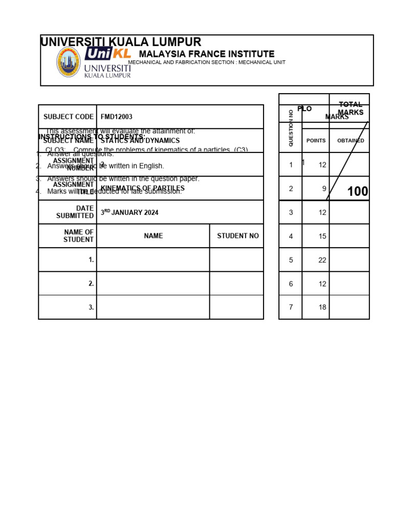 Assignment 2 Pdf Velocity Physical Quantities