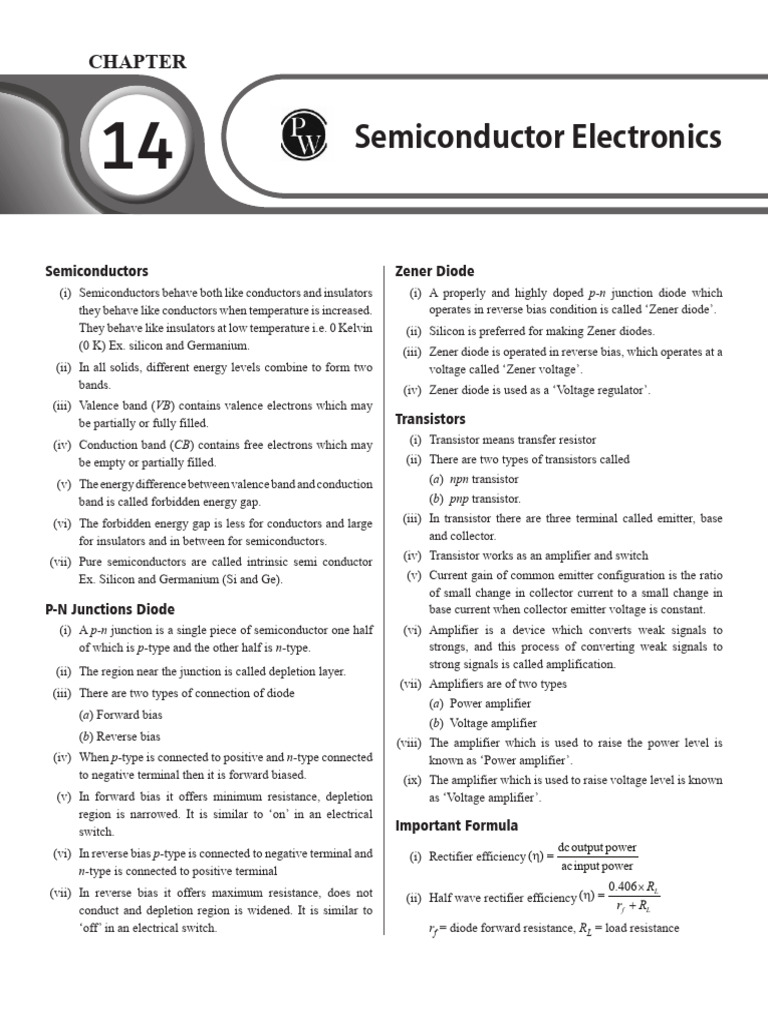 Semiconductor Electronics Materials, Devices and Simple Circuits ...