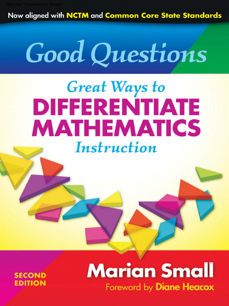 Good Questions - Great Ways To Differentiate Mathematics Instruction ...