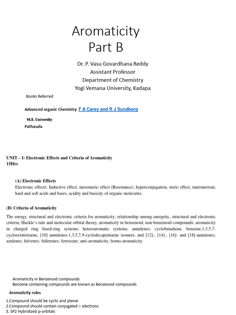 Aromaticity Part B1 | PDF | Aromaticity | Fullerene