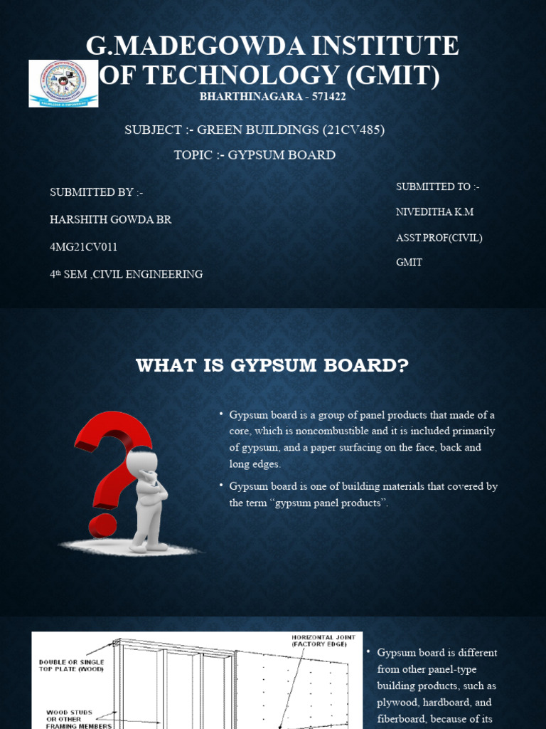 Harshith Gowda B R | PDF | Drywall | Building Engineering