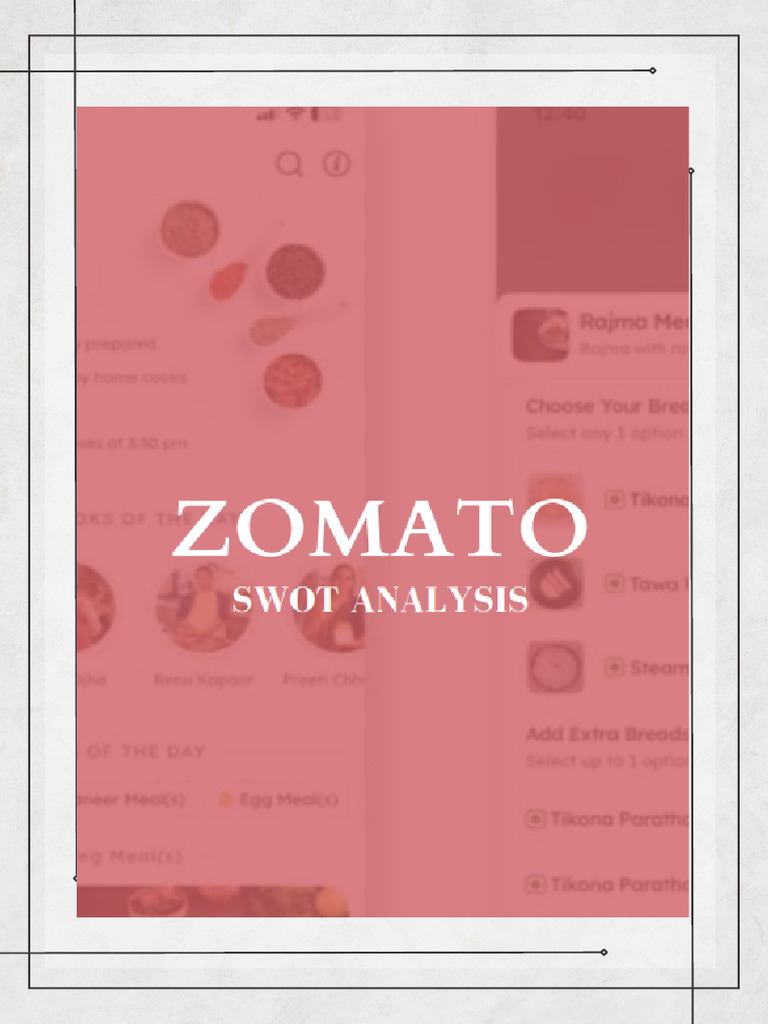zomato .... | PDF | Swot Analysis | Innovation