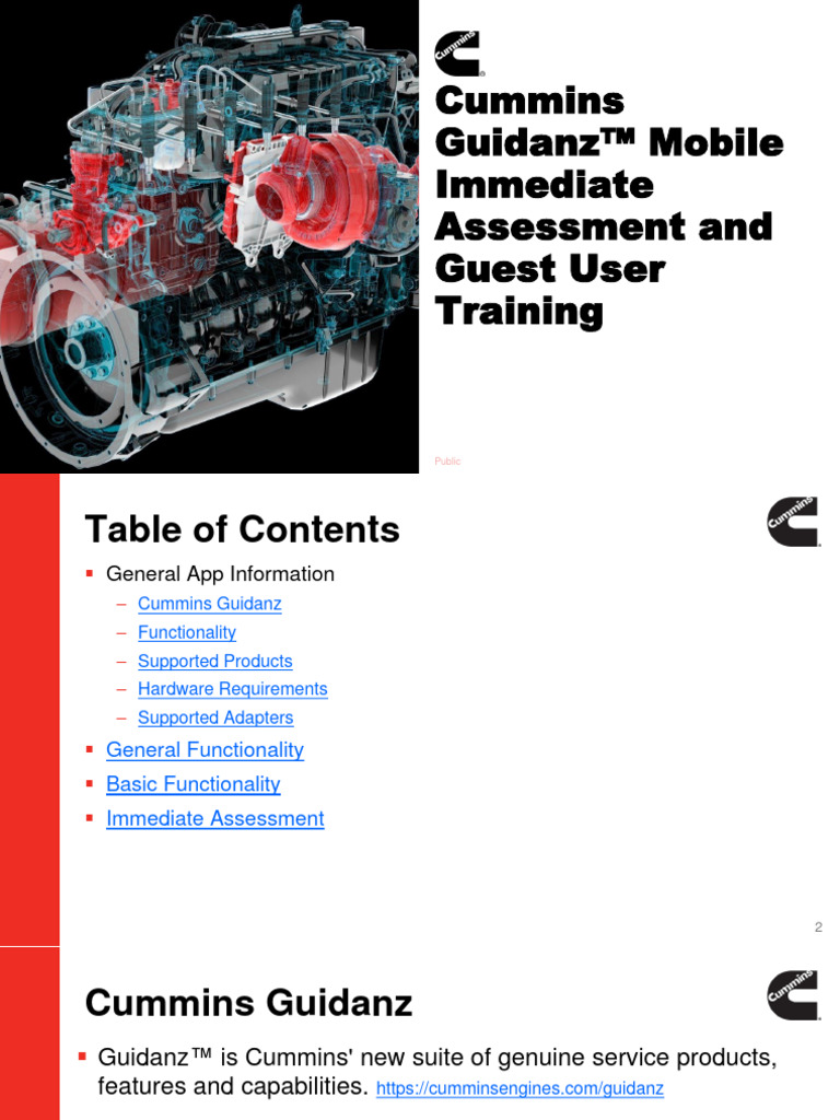 Cummins Guidanz Mobile User and IA Training | PDF | Ios | Android ...