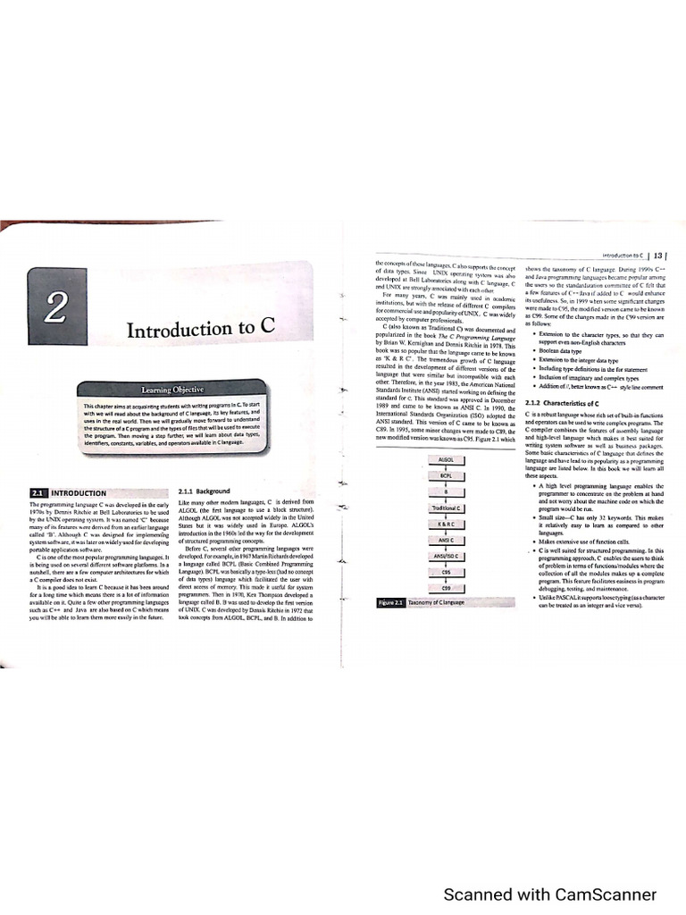 C@2 - Introduction To C | PDF