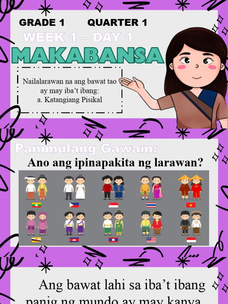 Grade 1 Makabansa Week 1 | PDF