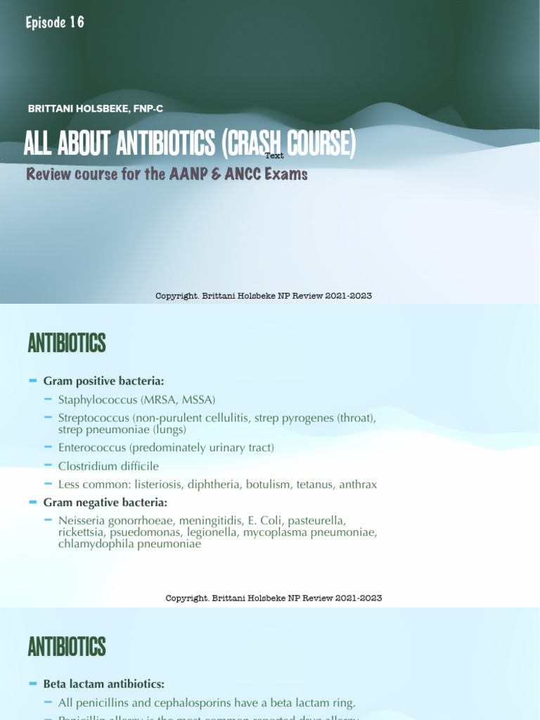 abx-C | PDF | Penicillin | Immunology