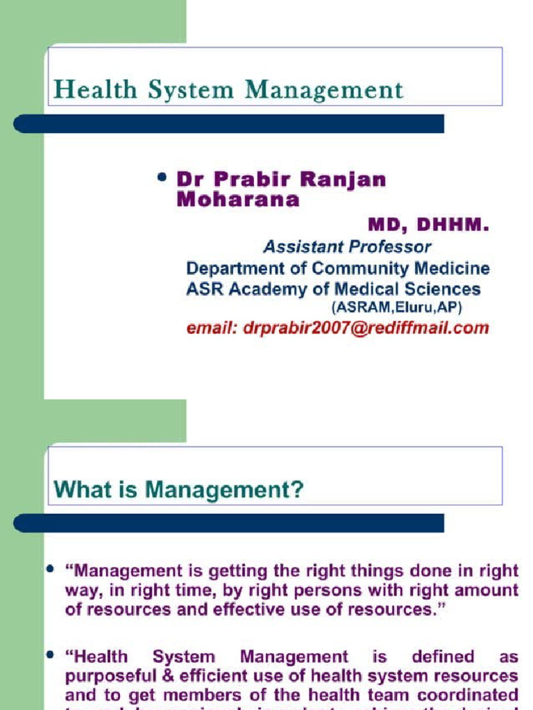 Management in Health - 20240801 - 092931 | PDF