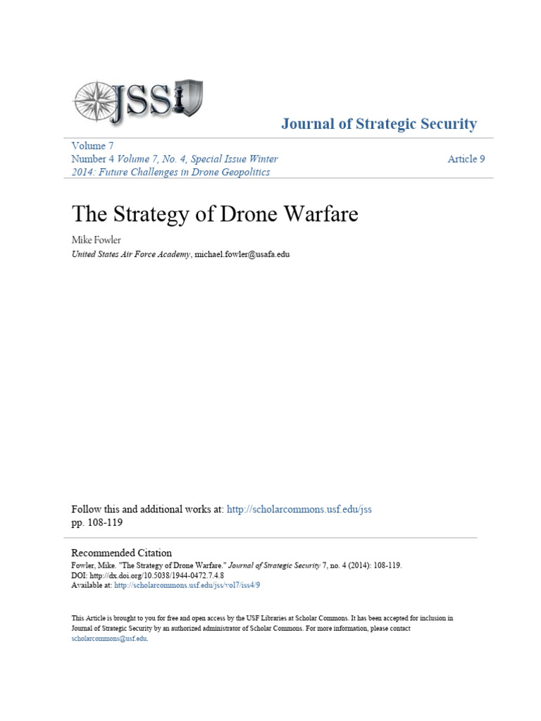 The Strategy of Drone Warfare | PDF | Unmanned Aerial Vehicle ...