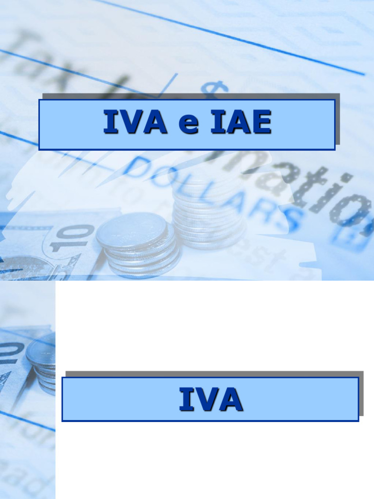 IVA e IAE | PDF | Impuestos | Comercio