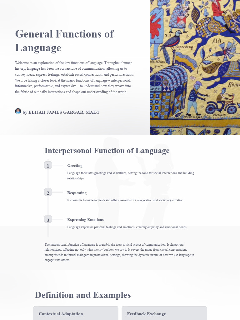 General Functions of Language | PDF | Communication | Information