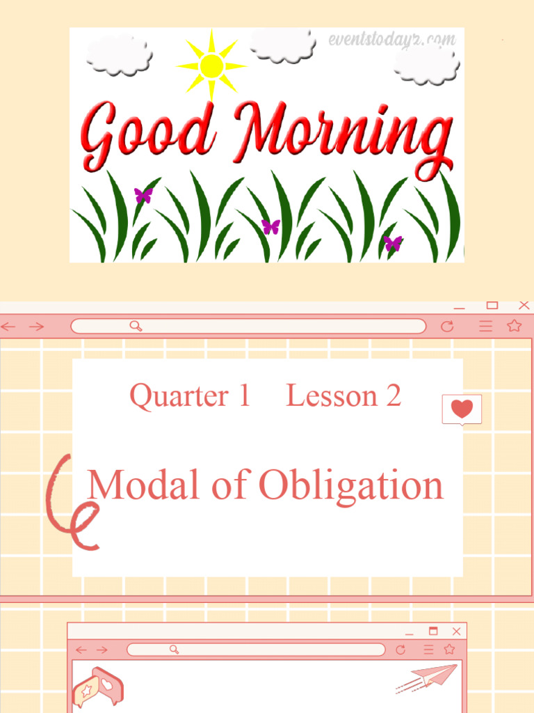 For Modal of Obligation... | PDF | Verb