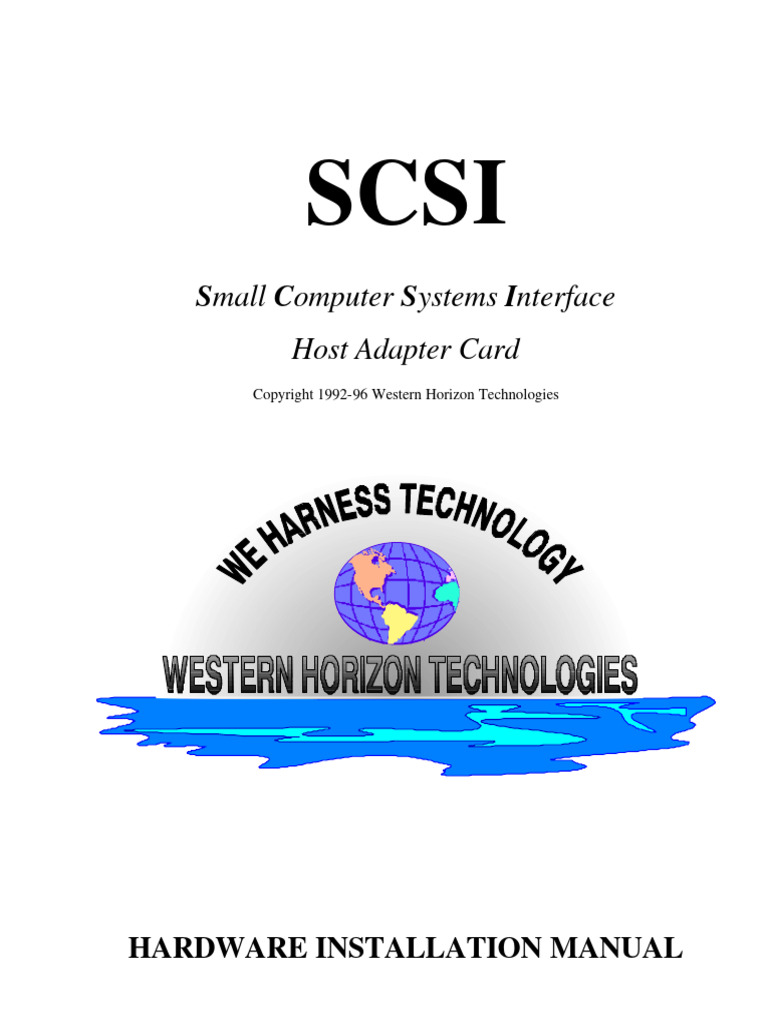 Preliminary SCSI Hardware Manual | PDF | Hard Disk Drive | Floppy Disk