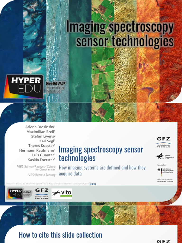 Imaging Spectroscopy Sensor Technologies. Brosinsky, A Et Al, 2022 ...