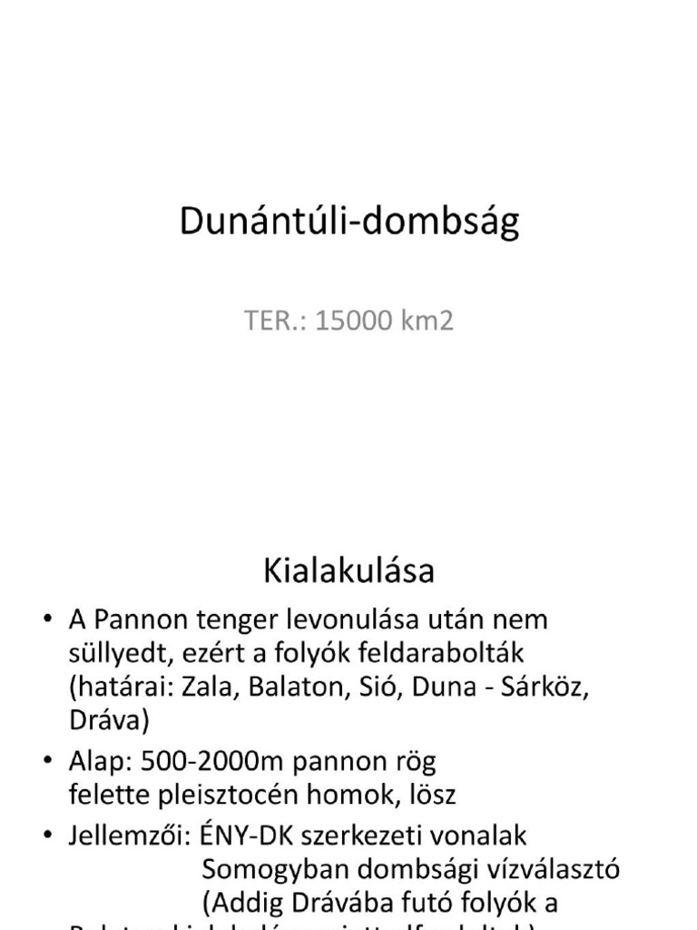 Dunántúli - Domság | PDF