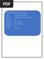 Grade 11 Maths Lit Conversions | PDF | Volume | Measurement